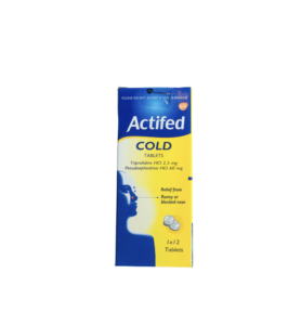 ACTIFED COLD TABLETS 12’S – Trafalgar Gate Pharma