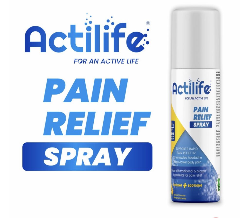ACTILIFE PAIN RELIEF SPRAY – Trafalgar Gate Pharma