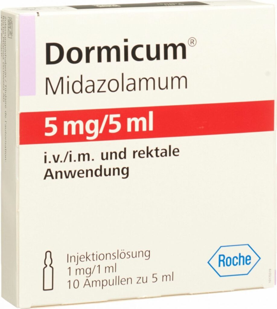DORMICUM MIDAZOLAM 5MG/5ML INJ – Trafalgar Gate Pharma