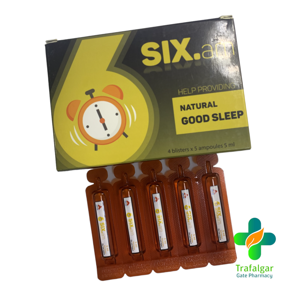 SIX.AM DRINKABLE AMPOULES 20’S – Trafalgar Gate Pharma