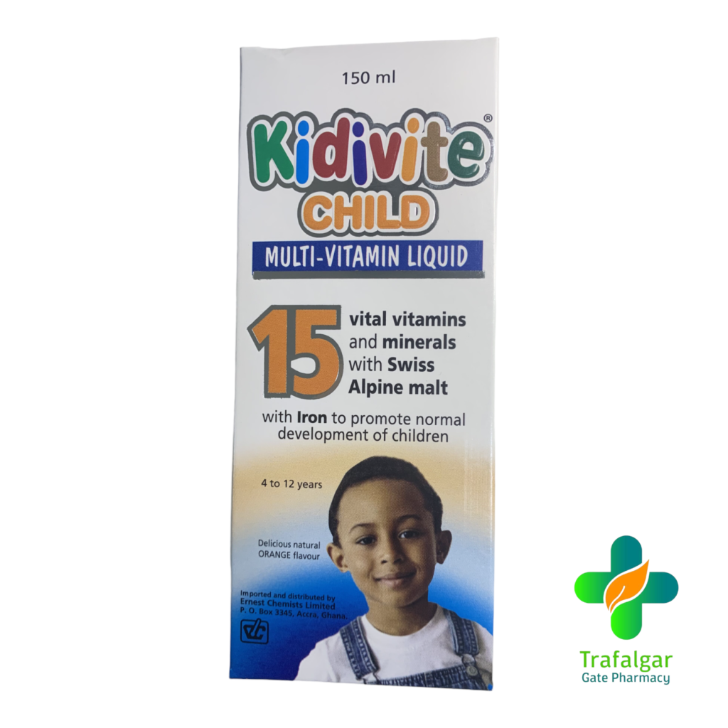 KIDIVITE CHILD MULTIVITE SYRUP 150ML – Trafalgar Gate Pharma