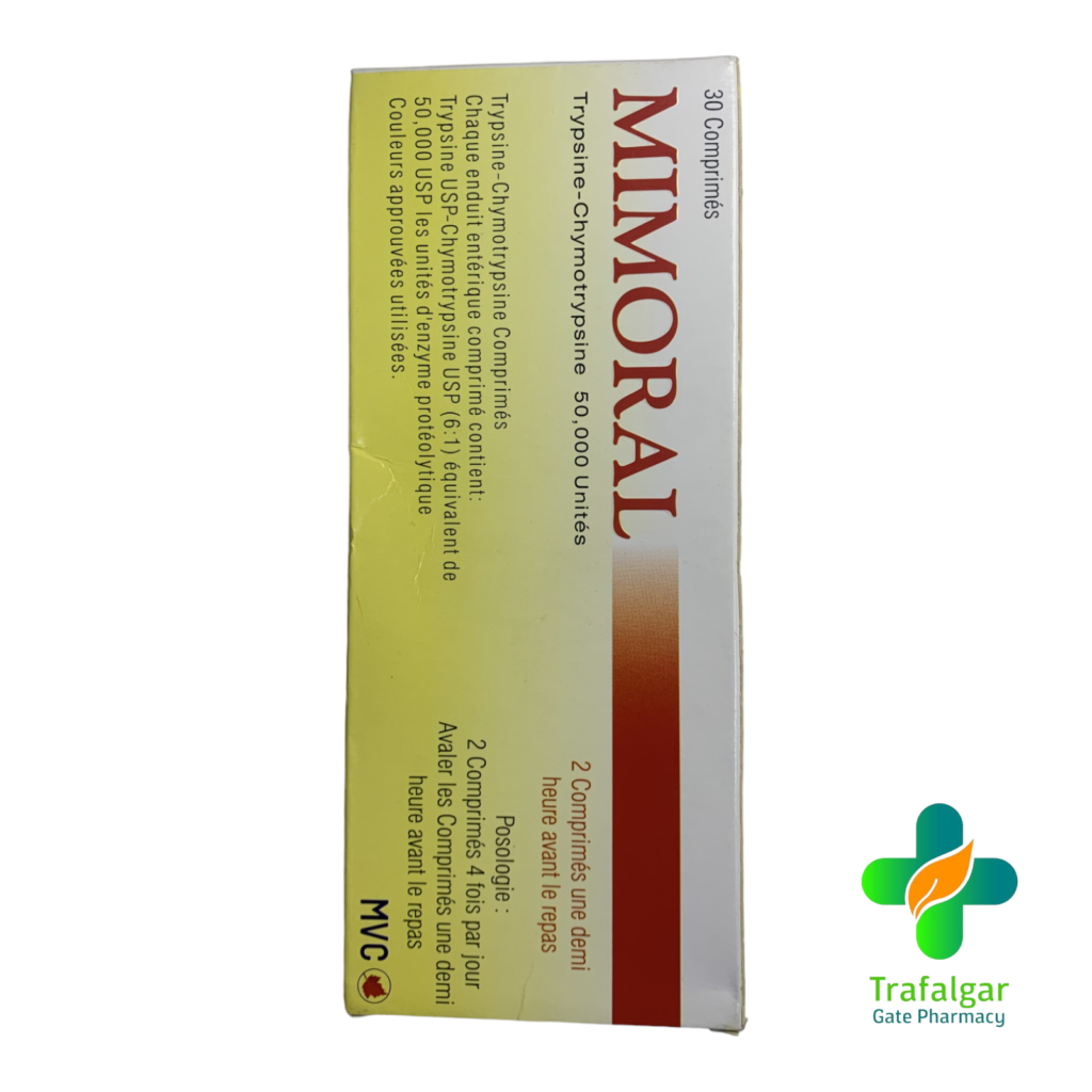 MIMORAL CHYMORAL TABLET – Trafalgar Gate Pharma