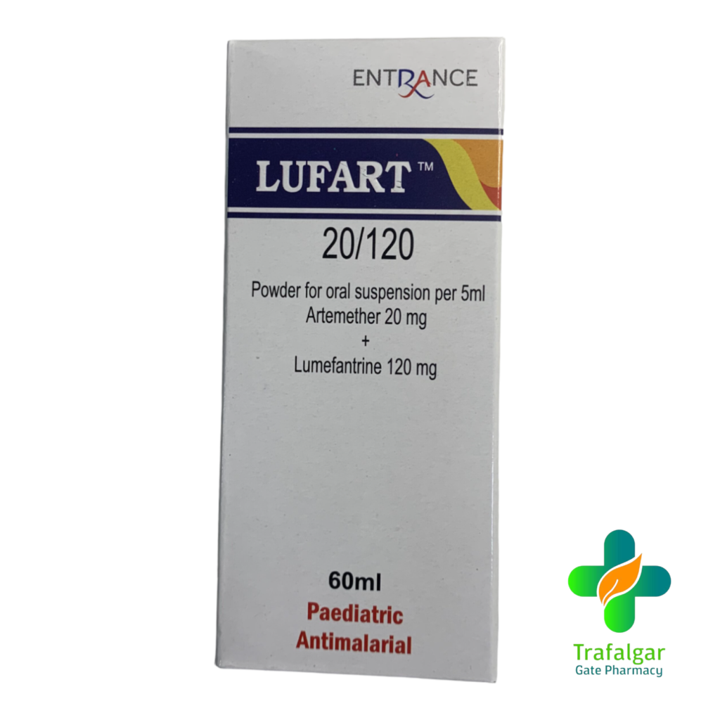 LUFART 20/120MG/5ML SUSPENSION 60ML – Trafalgar Gate Pharma
