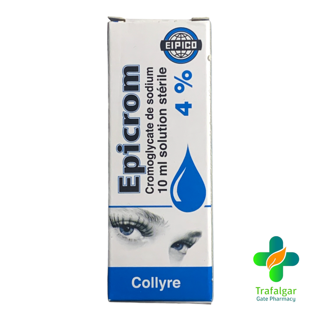 EPICROM 4% CROMOGLYCATE EYE DROP – Trafalgar Gate Pharma
