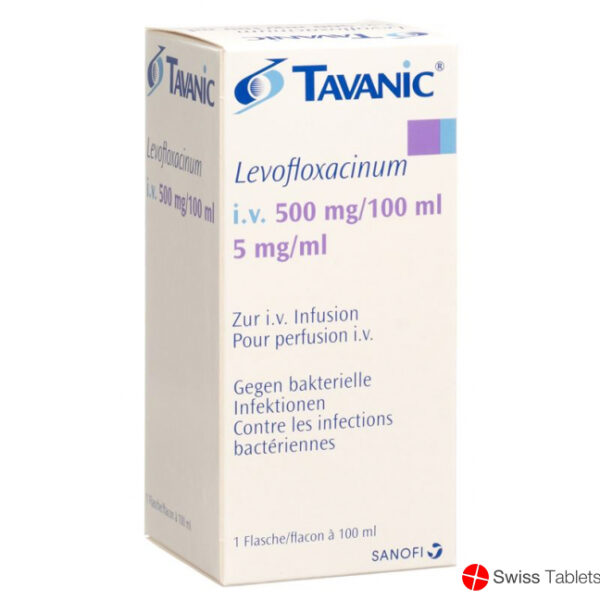 TAVANIC LEVOFLOXACIN 500MG/100ML INJ – Trafalgar Gate Pharmacy