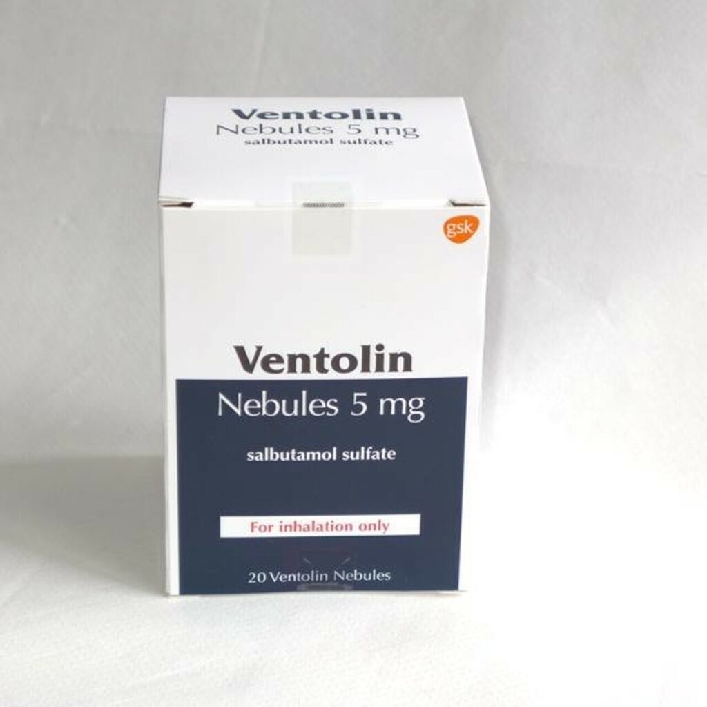 VENTOLIN SALBUTAMOL 5MG NEBULES – Trafalgar Gate Pharma