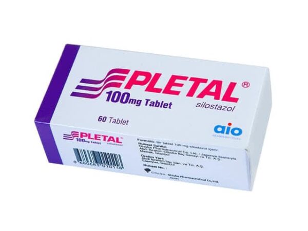 PLETAL CILOSTAZOL 100MG TAB – Trafalgar Gate Pharma