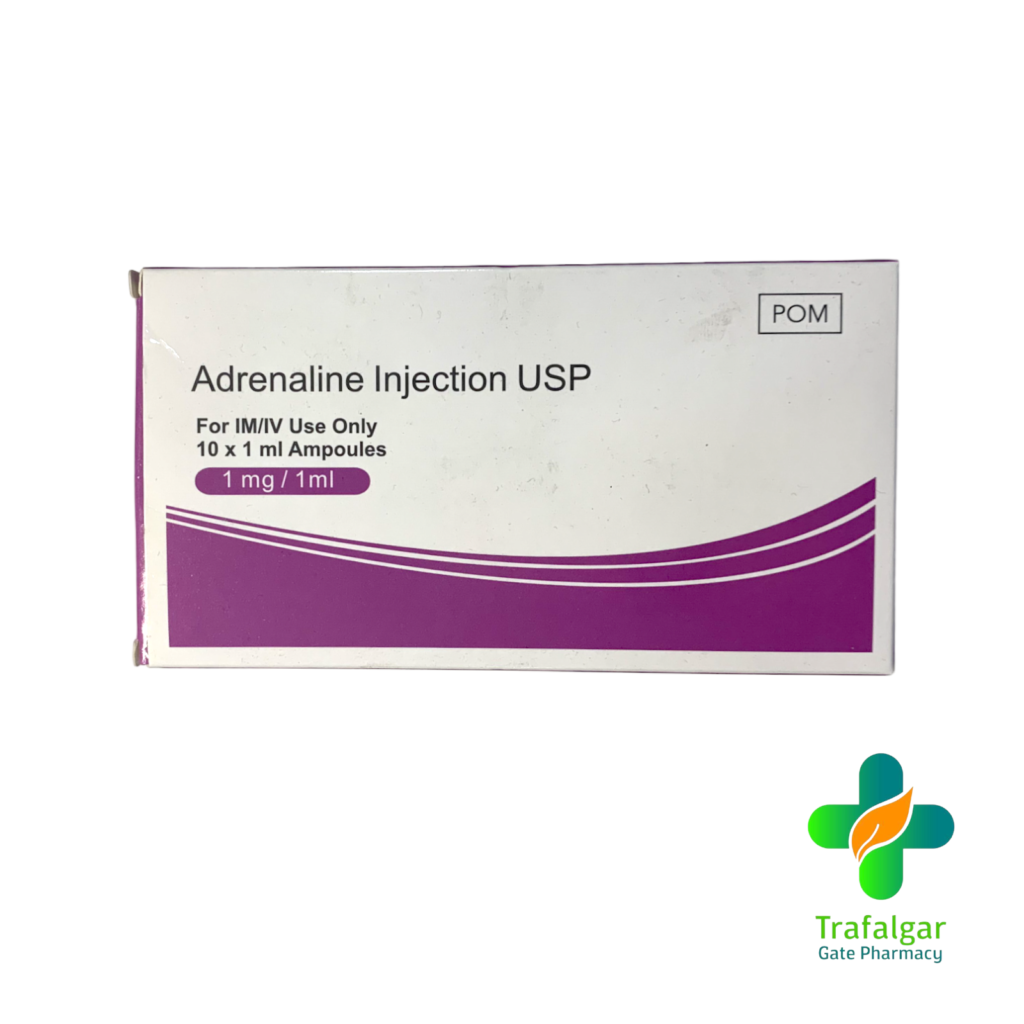 ADRENALINE 1MG/ML INJ – Trafalgar Gate Pharma