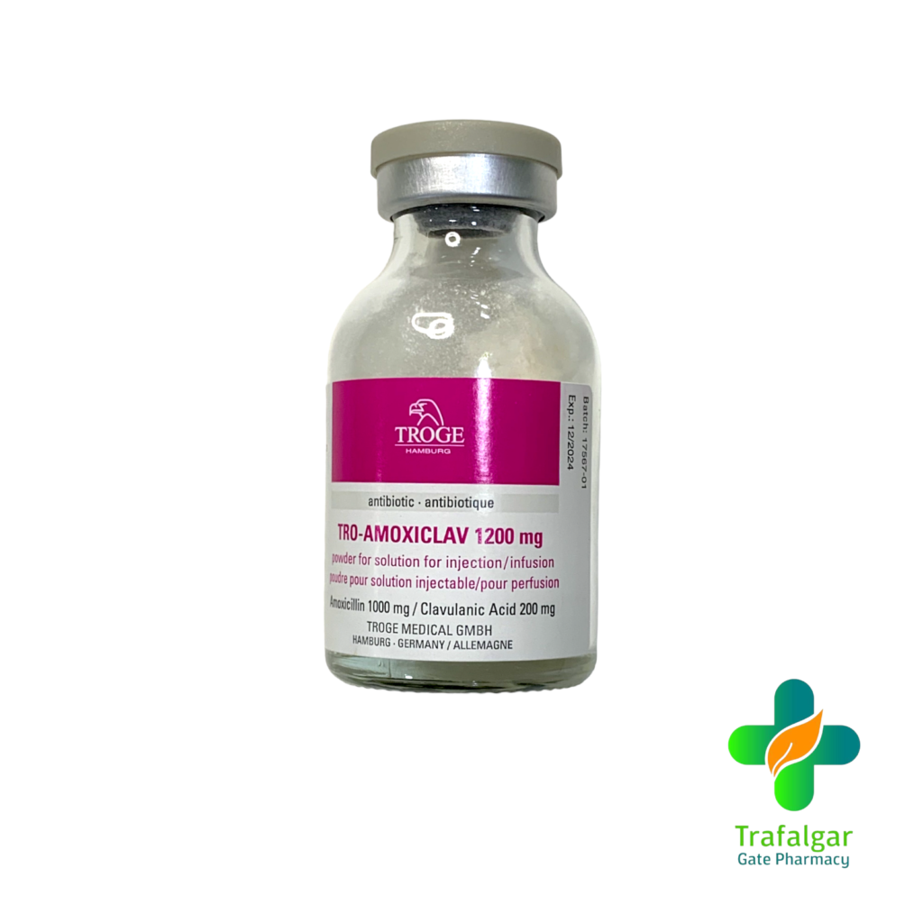 TRO-AMOXICLAV 1.2G INJ – Trafalgar Gate Pharma