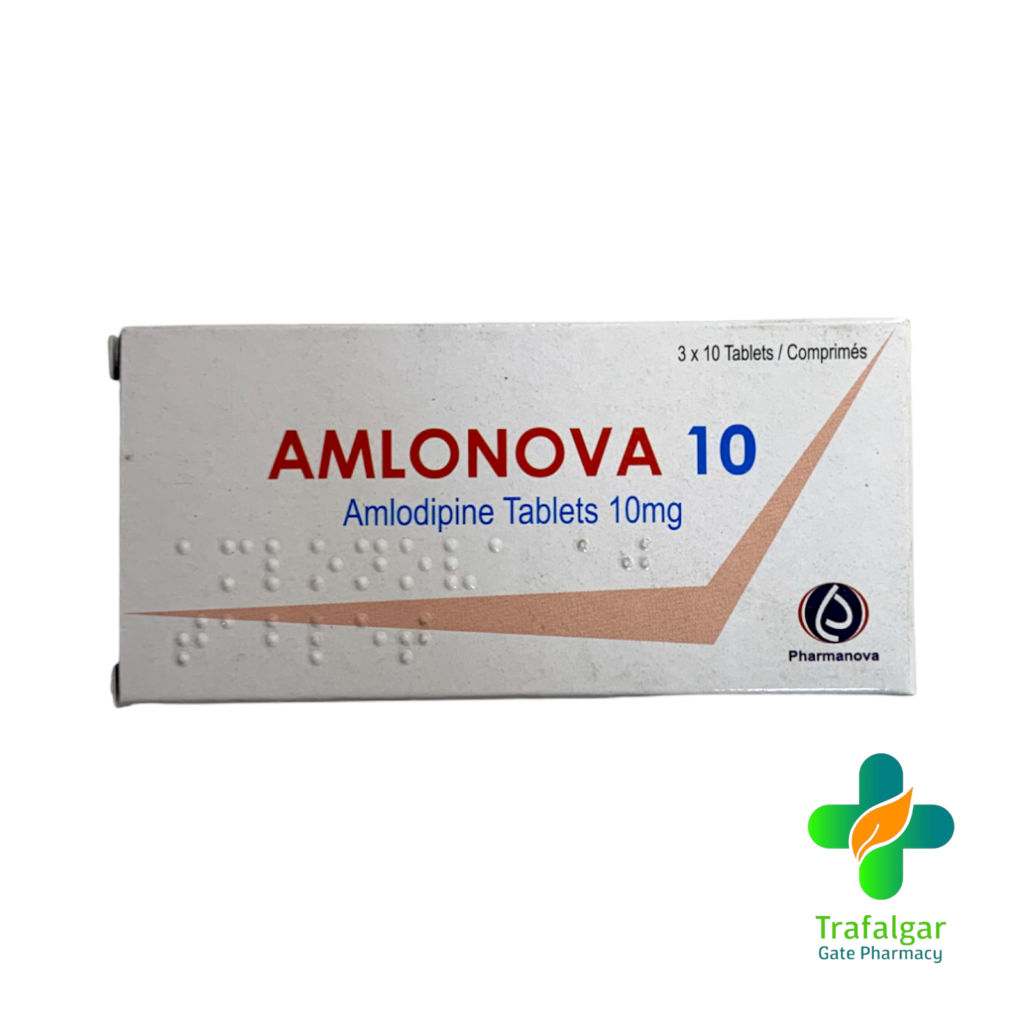 AMLONOVA 10MG TABS 30’S – Trafalgar Gate Pharmacy