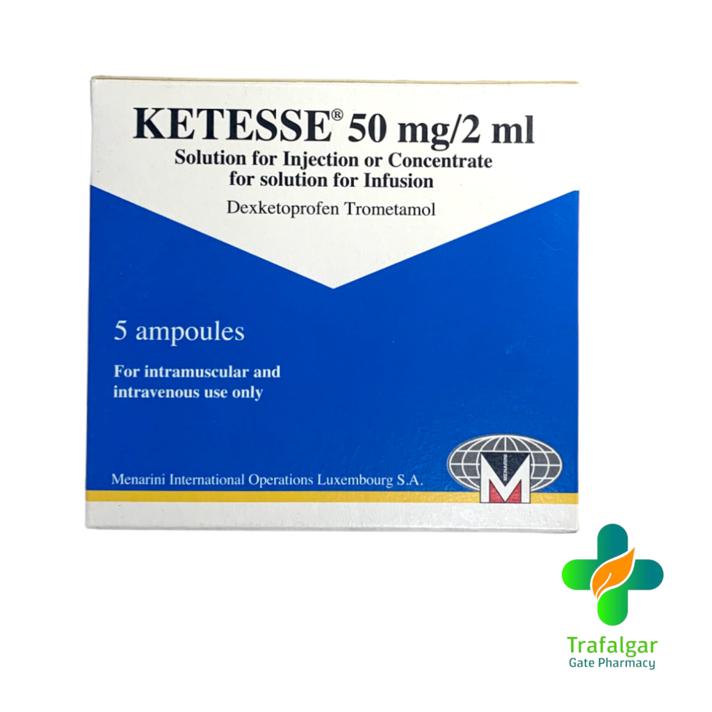 KETESSE DEXKETOPROFEN 50MG/2ML INJ – Trafalgar Gate Pharma