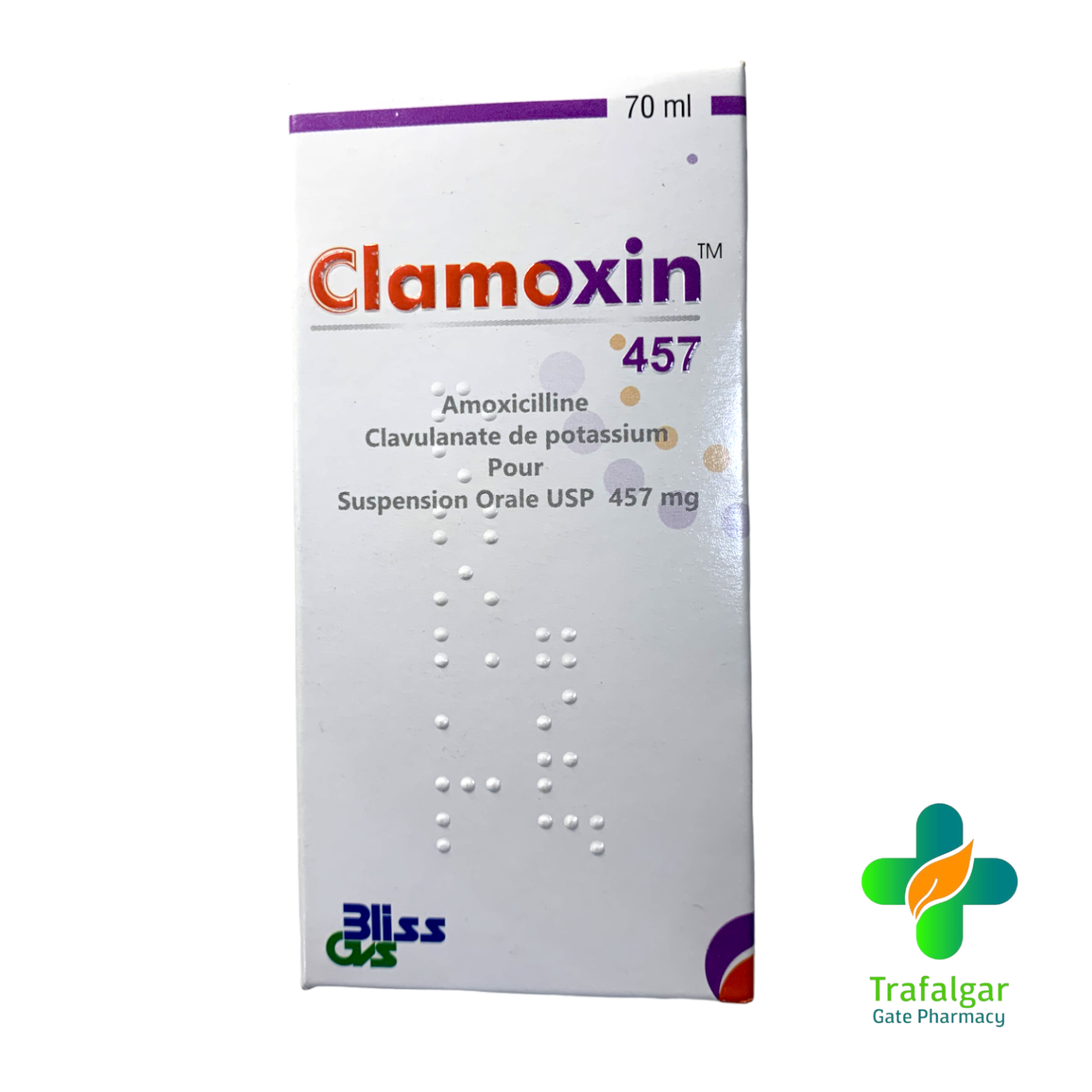CLAMOXIN 457MG/5ML SUSPENSION – Trafalgar Gate Pharma