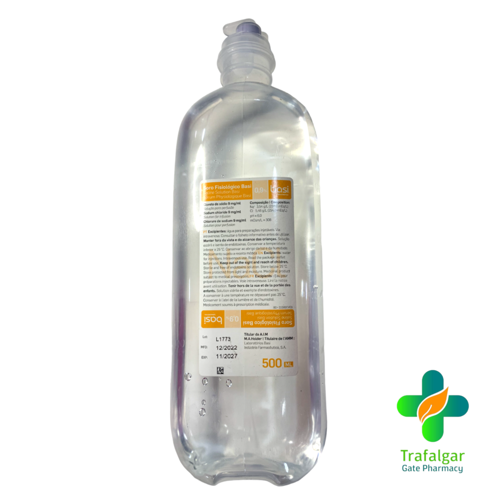 NORMAL SALINE 0.9% INJ 500ML – Trafalgar Gate Pharma