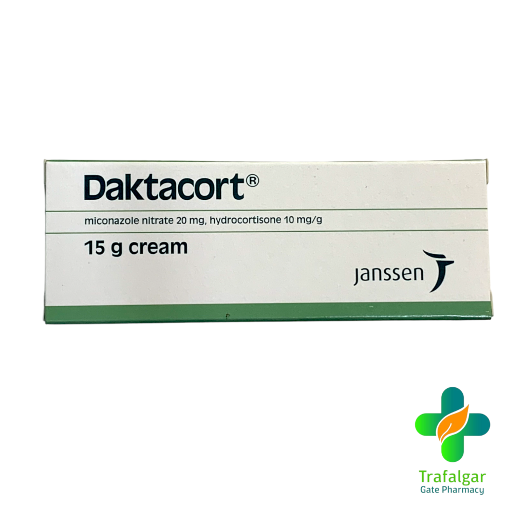 DAKTACORT MICONAZOLE/HYDROCORTISONE CREAM 15G – Trafalgar Gate Pharma