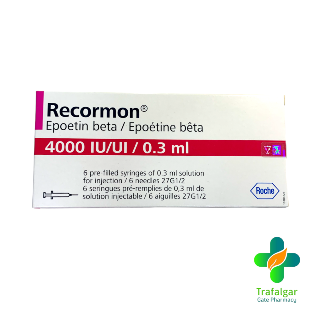 RECORMON ERYTHROPOEITIN 4000 IU INJ – Trafalgar Gate Pharma