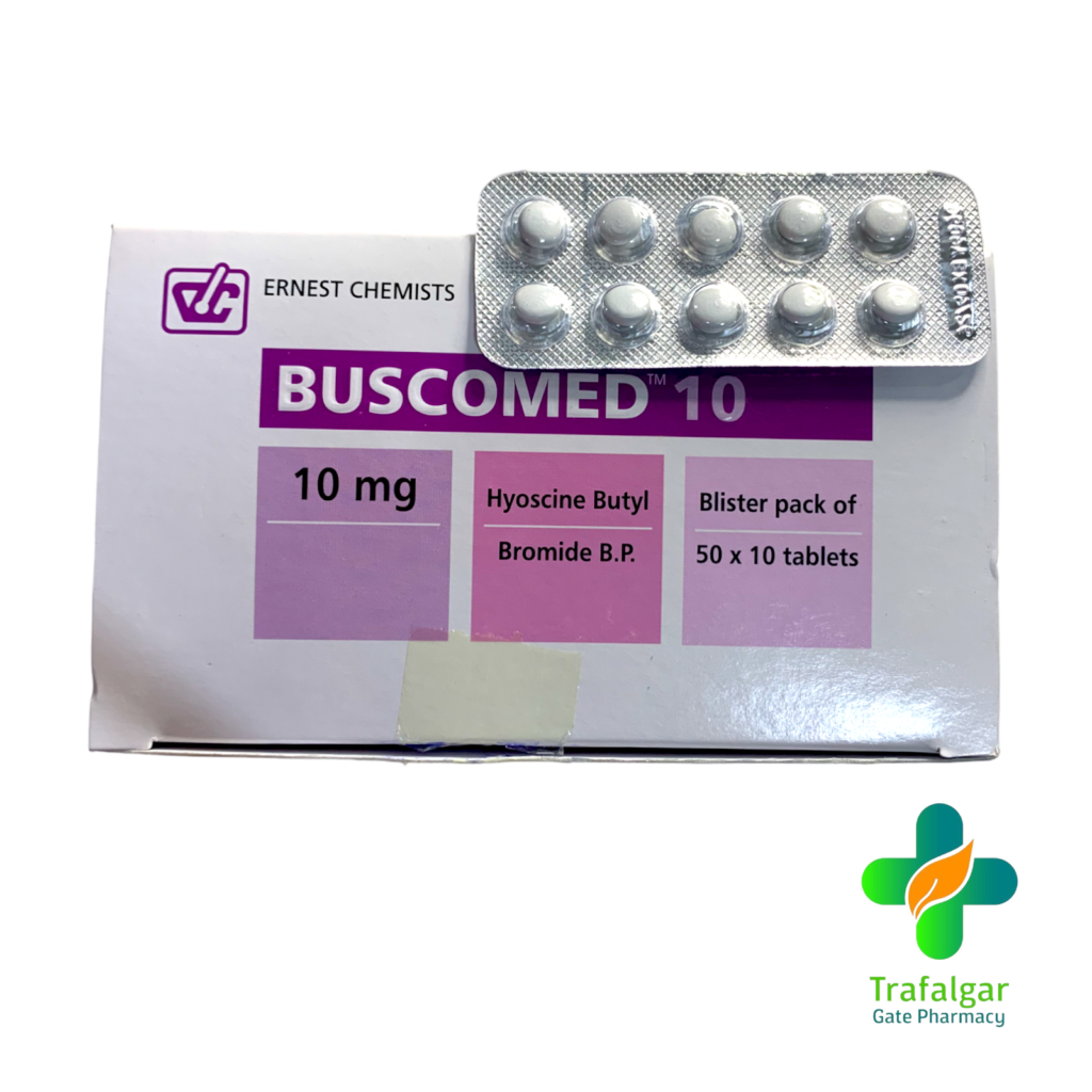 BUSCOMED 10MG TAB ECL – Trafalgar Gate Pharma