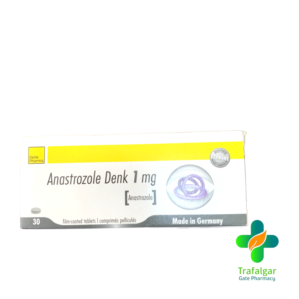 ANASTROZOLE DENK 1MG TAB 30’S – Trafalgar Gate Pharma